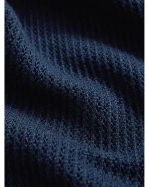 John Varvatos Montclair Long Sleeve Crewneck - Deep Blue