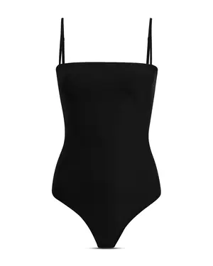 Commando Butter Luxe Straight Cami Bodysuit - Black
