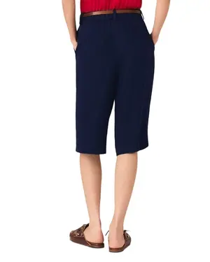 Maje Icailly Linen Blend Bermuda Shorts
