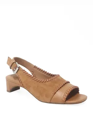 KENNETH COLE Samarra Slingback Sandals - Tan Suede