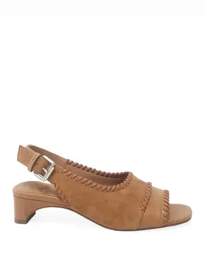 KENNETH COLE Samarra Slingback Sandals - Tan Suede