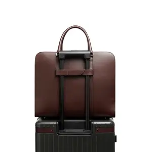 CARL FRIEDRIK Leather Smart Holder - Chocolate