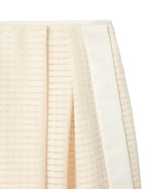 Emporio Armani Vichy 3d Jacquard Midi Skirt - Vanilla