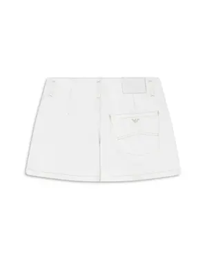 Emporio Armani Relaxed Fit High Rise Denim Shorts