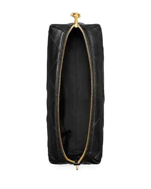 Tory Burch Fleming Soft Leather Crossbody - Black