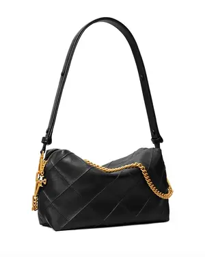 Tory Burch Fleming Soft Leather Crossbody - Black