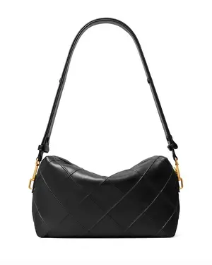 Tory Burch Fleming Soft Leather Crossbody - Black