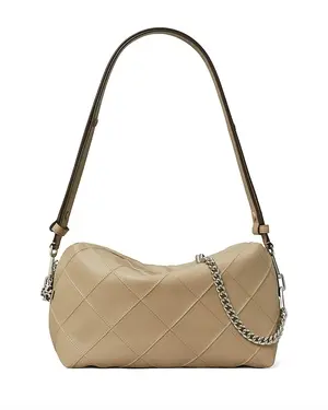Tory Burch Fleming Soft Leather Crossbody - Soft Cement