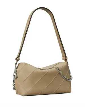 Tory Burch Fleming Soft Leather Crossbody - Soft Cement