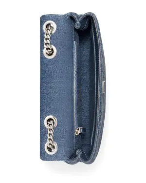 Tory Burch Kira Small Quilted Shoulder Bag - Blue