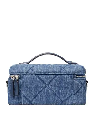 Tory Burch Kira Diamond Quilted Vanity Case - Blue