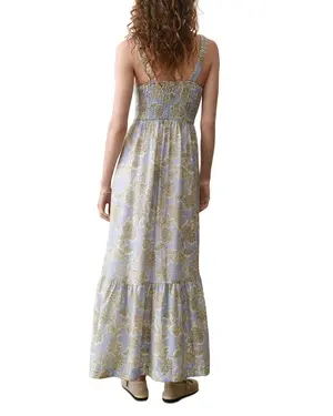 Marine Layer Selene Maxi Dress - Blue Print