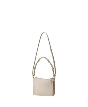 LANVIN Small Asymmetrical Leather Bag - Plaster