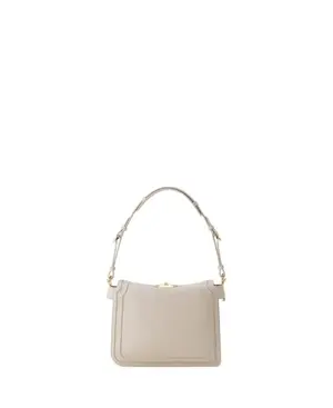 LANVIN Small Asymmetrical Leather Bag - Plaster