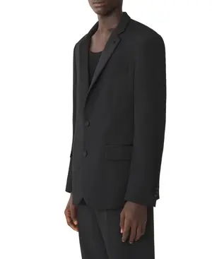 LANVIN Wool Jacket With Stand Collar