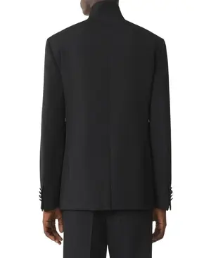 LANVIN Wool Jacket With Stand Collar