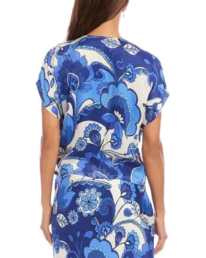 Karen Kane Blouson Wrap Tie Top