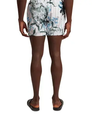 Ted Baker London Floral Stripe Printed Swim Short