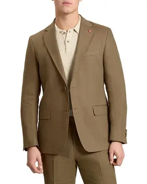Ted Baker London Winfred Linen Modern Fit Suit Jacket - Olive