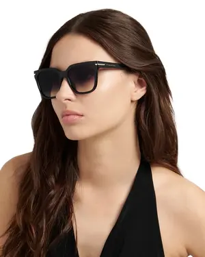 Victoria Beckham Square Sunglasses, 54mm