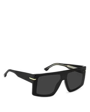 Victoria Beckham Rectangular Flat Top Sunglasses - Black