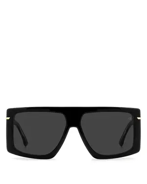 Victoria Beckham Rectangular Flat Top Sunglasses - Black