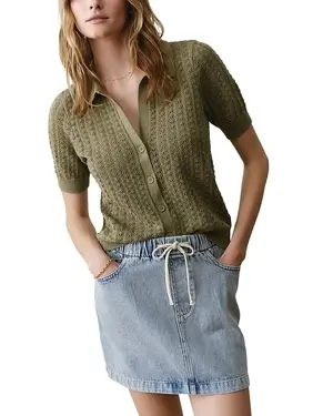 Marine Layer Piper Knit Resort Shirt - Olive
