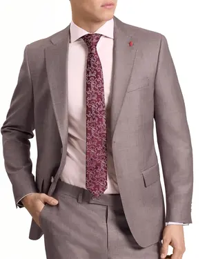 Ted Baker London Wright Sharkskin Modern Fit Suit Jacket - Mauve