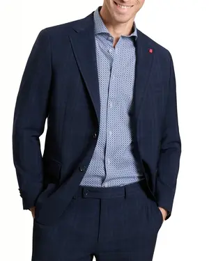 Ted Baker London Wright Plaid Modern Fit Suit Jacket - Navy