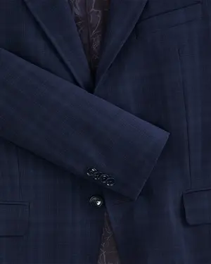 Ted Baker London Wright Plaid Modern Fit Suit Jacket - Navy