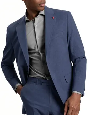 Ted Baker London Seersucker Modern Fit Suit Jacket - Blue