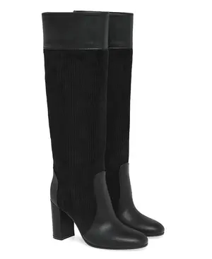Paneled Boots For Women