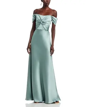 Amsale Off The Shoulder Evening Dresses