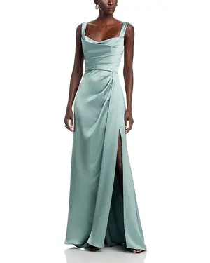 Amsale Strappy Maxi Dress
