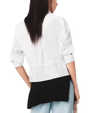 Maje Embellished Cotton Shirt