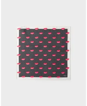 Prada Printed Silk Twill Scarf, 55 X 55 Cm - Black