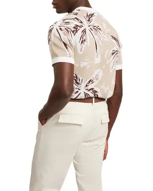 Ted Baker London Knit Leaf Print T-shirt