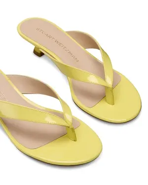 STUART WEITZMAN Rio Leather Sandals - Citrine
