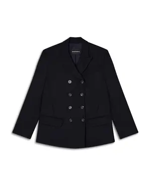 Emporio Armani Wool Double Breasted Blazer
