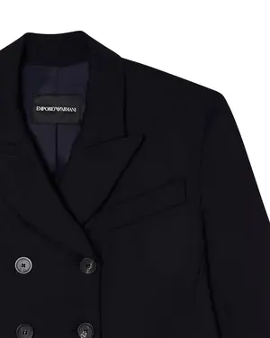 Emporio Armani Wool Double Breasted Blazer