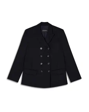Emporio Armani Wool Double Breasted Blazer