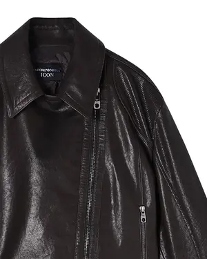 Emporio Armani Leather Biker Jacket