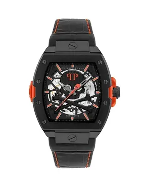 Philipp Plein The $keleton 2.0 Automatic 44mm Watch - Black