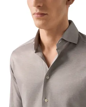 Eton Slim Fit Dress Shirt - Medium Brown
