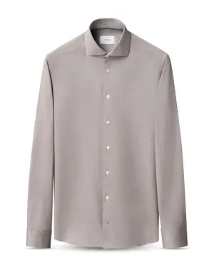 Eton Slim Fit Dress Shirt - Medium Brown