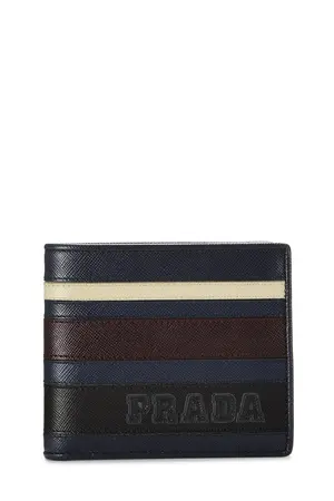 Prada Multicolor Saffiano Bifold Wallet