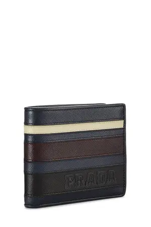 Prada Multicolor Saffiano Bifold Wallet