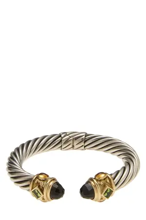 David Yurman Two-tone Hinged Renaissance Cable Bracelet