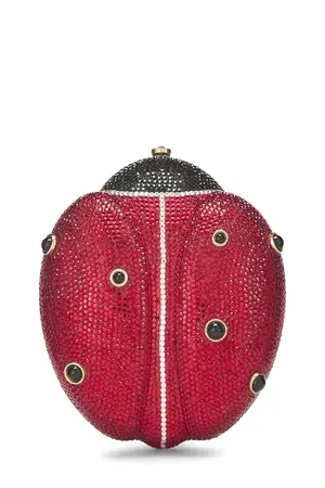 Judith Leiber Crystal Ladybug Minaudière