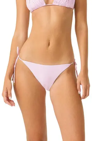 PQ SWIM Side Tie Teeny Bikini Bottoms - Rose